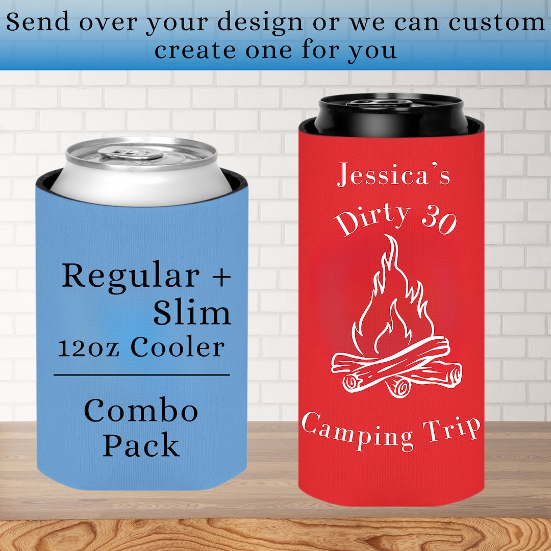 Regular Slim Seltzer Can Coolers Bundle Custom Beer Can Cooler ...