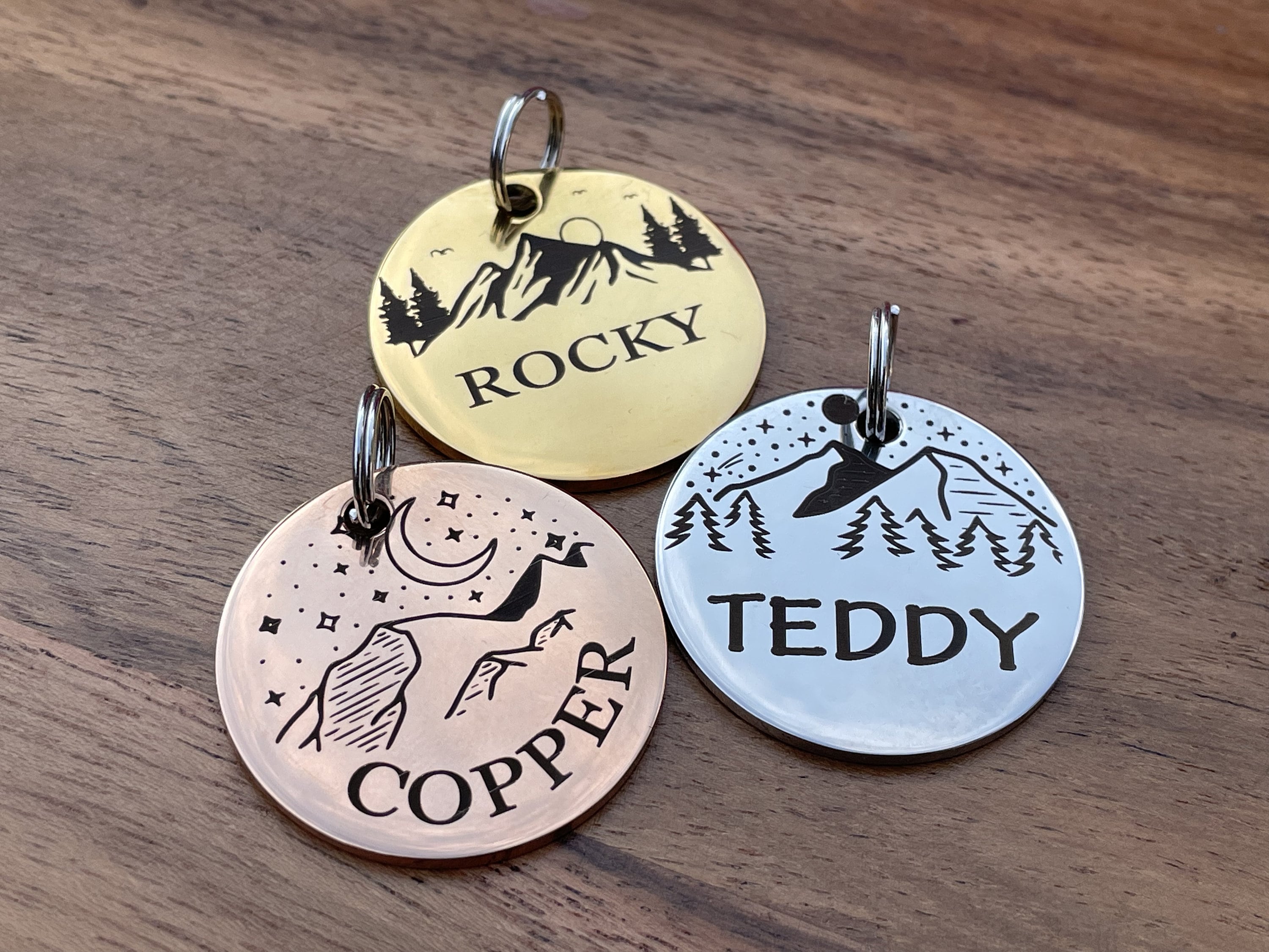 Dog ID Tags Custom Dog Tags Dog Collar Tag Dog Tags for - Etsy