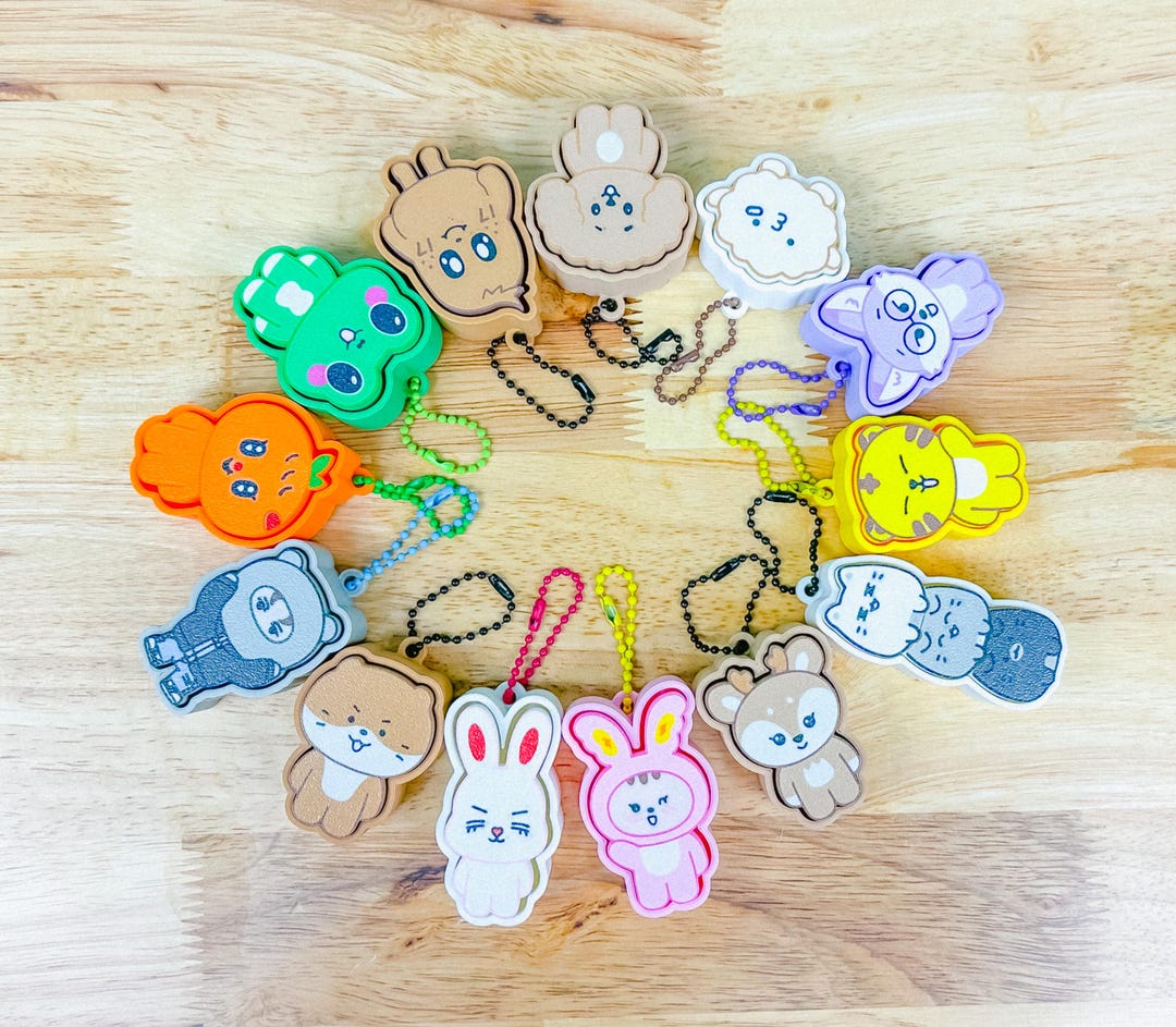 SVT Kpop Boys Cartoon 3D Printed Clicker Keychain | Kpop, Kawaii, Gift ...
