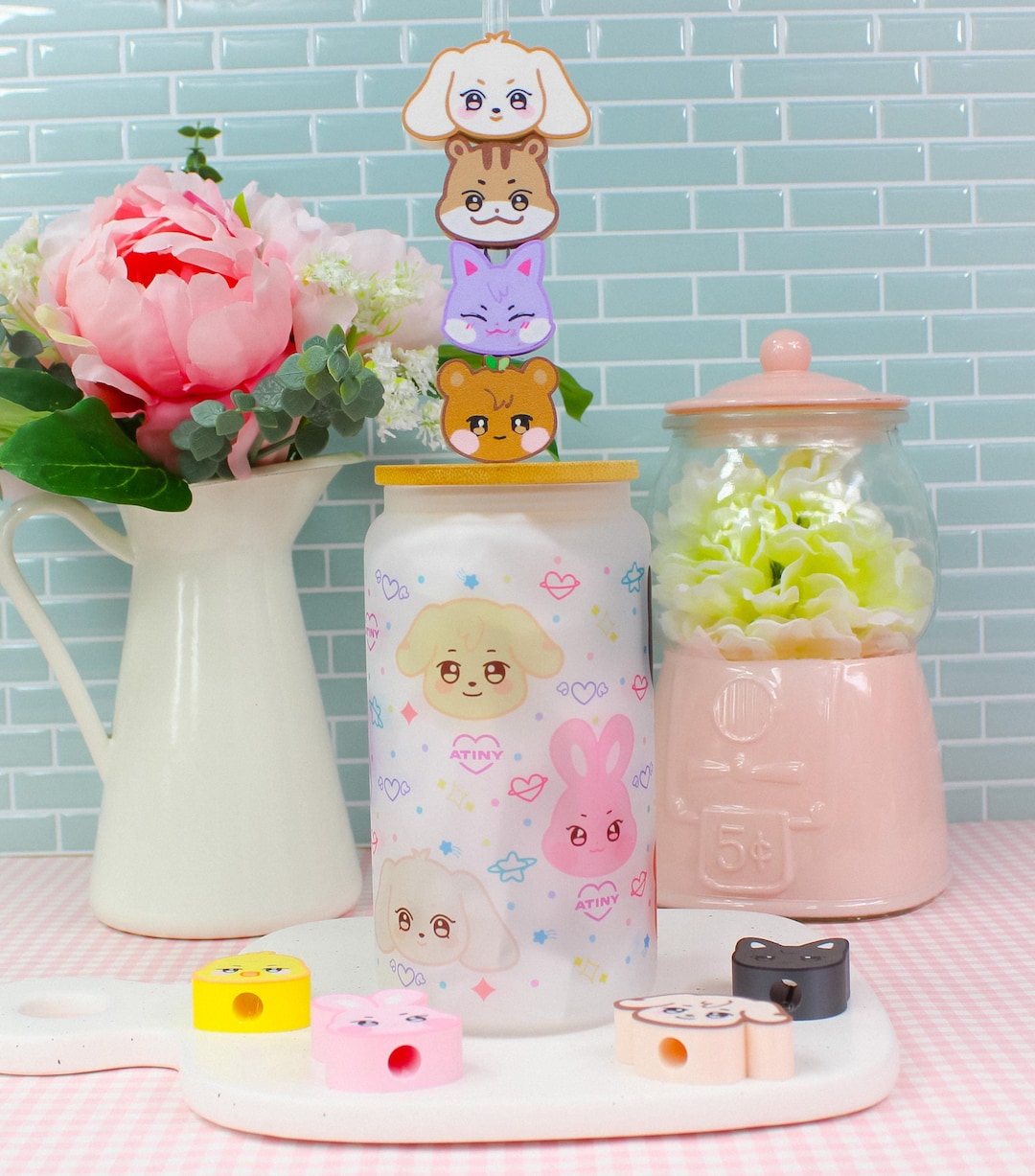 Kpop ATINY 3D Printed Straw Topper | Kpop, Kawaii, Gift Idea, Straw ...