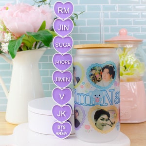 BTS 3D Printed Conversation Heart Straw Topper | Straw Accessory, BTS ...