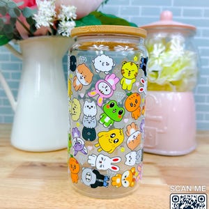 Kpop SVT Miniteen Jumbled 16oz Can Glass Mug | Can Glass, Glass Cup ...