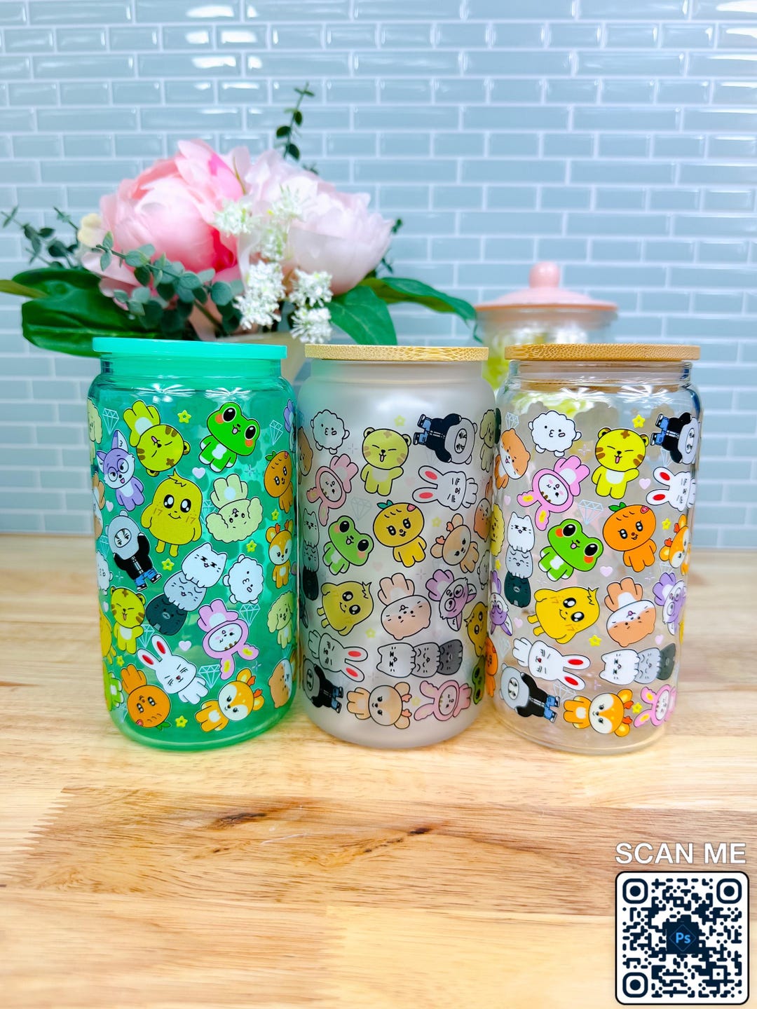 Kpop SVT Miniteen Jumbled 16oz Can Glass Mug | Can Glass, Glass Cup ...