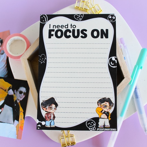 Focus on Chibi Notepad Chibi BTS BTS Stationary Chibi - Etsy