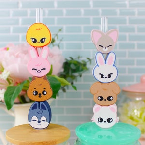Zoo Kids Kpop 3D Printed Straw Topper | Kpop, Gift Idea, Party Favors ...