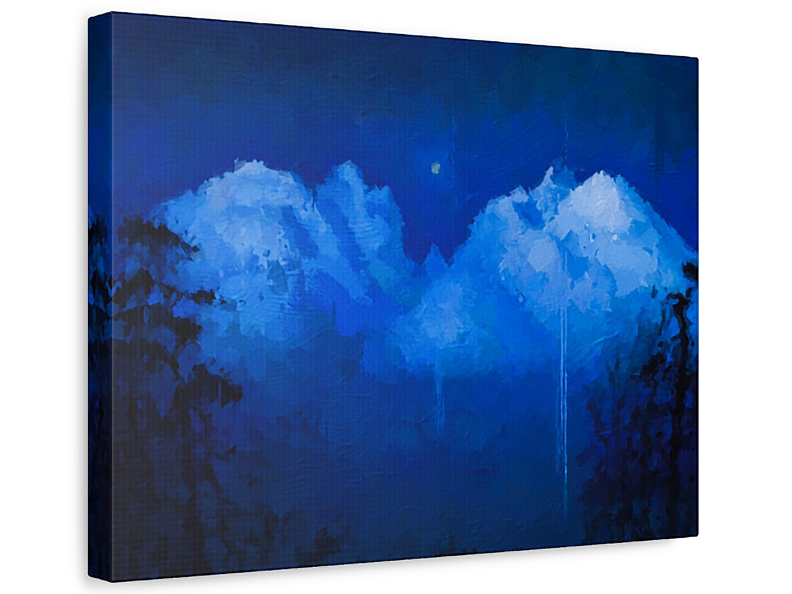 Fine Art Canvas Print, Vinternatt I Rondane, Harald Sohlberg, Norwegian ...