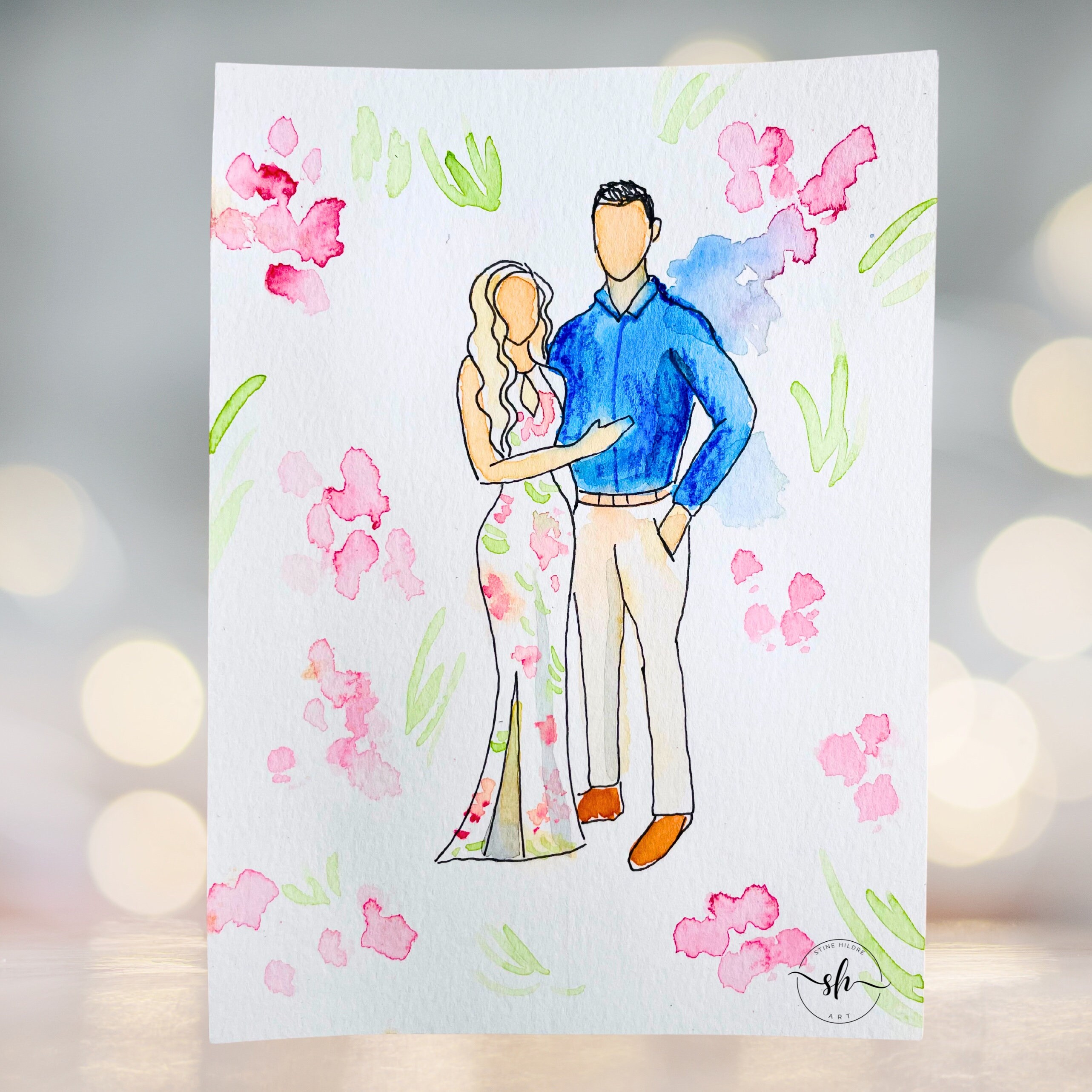 Live Guest Portraits Wedding Guest Paintings Guest - Etsy