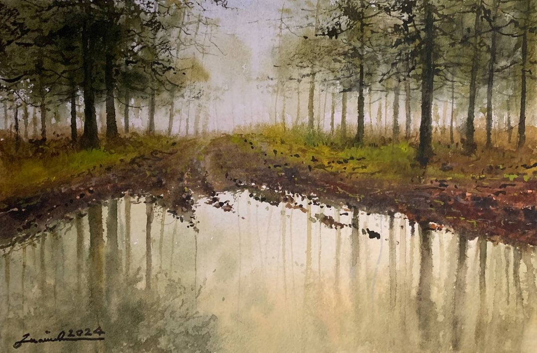 Trees Reflection - Etsy Canada