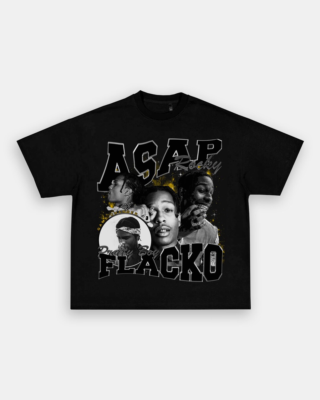 FLACKO TEE Rap Tee Bootleg Shirt 90s Retro Vintage T-shirt - Etsy