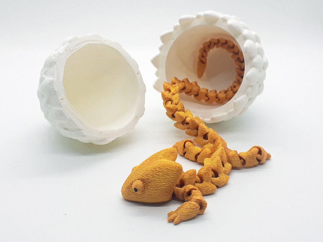 3D Printed Dragons Hatching-crystal Dragon-articulated - Etsy