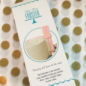 The Original Profroster - Pink. Get Sharp Edges! an Adjustable Cake ...