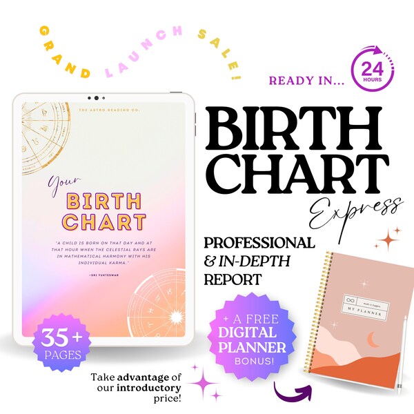 Astrology Birth Chart - Etsy