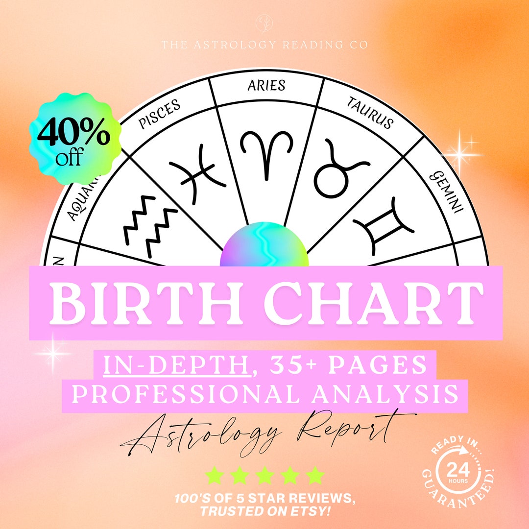 Birth Chart Report, Astrology Reading, Professional Astrological ...