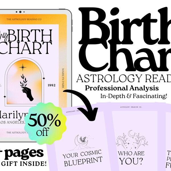 Birth Chart Analysis - Etsy