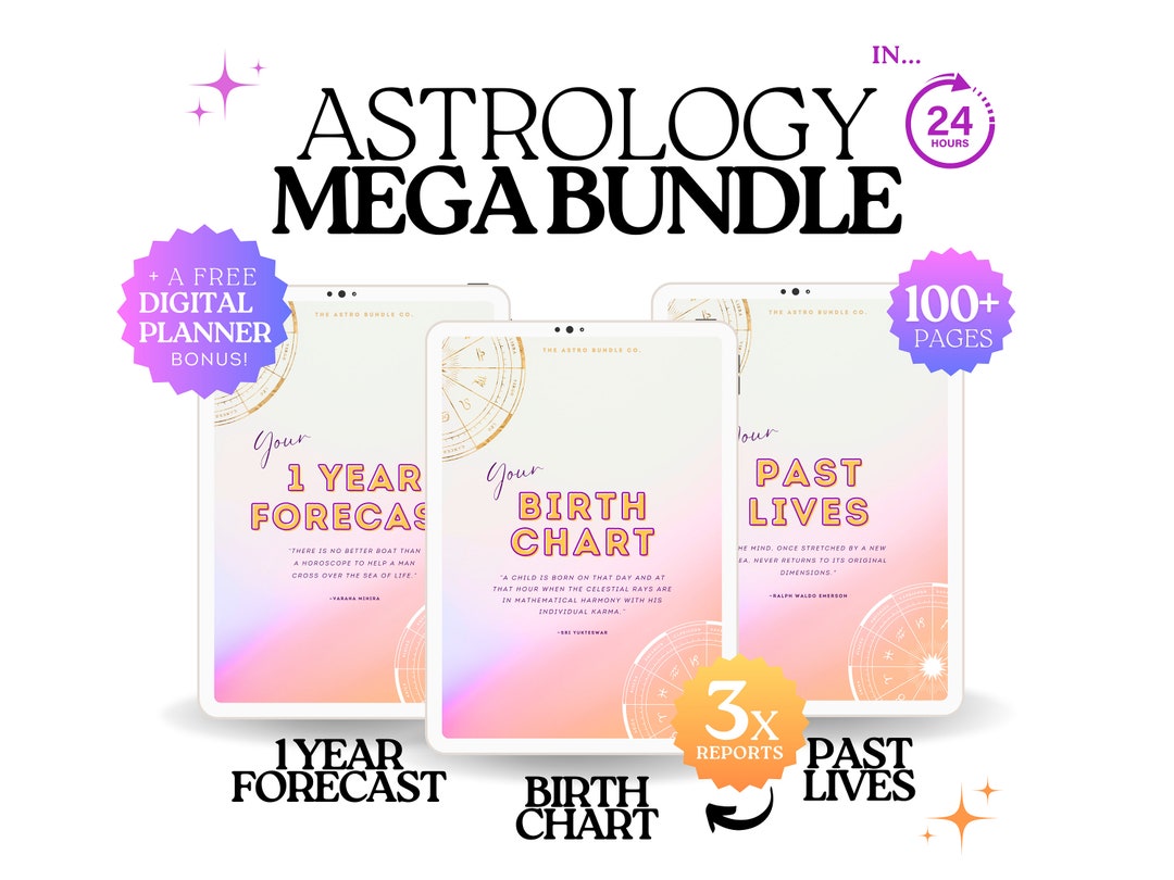 Astrology Reading, Birth Chart Report, Past Lives Reading, 1 Year ...