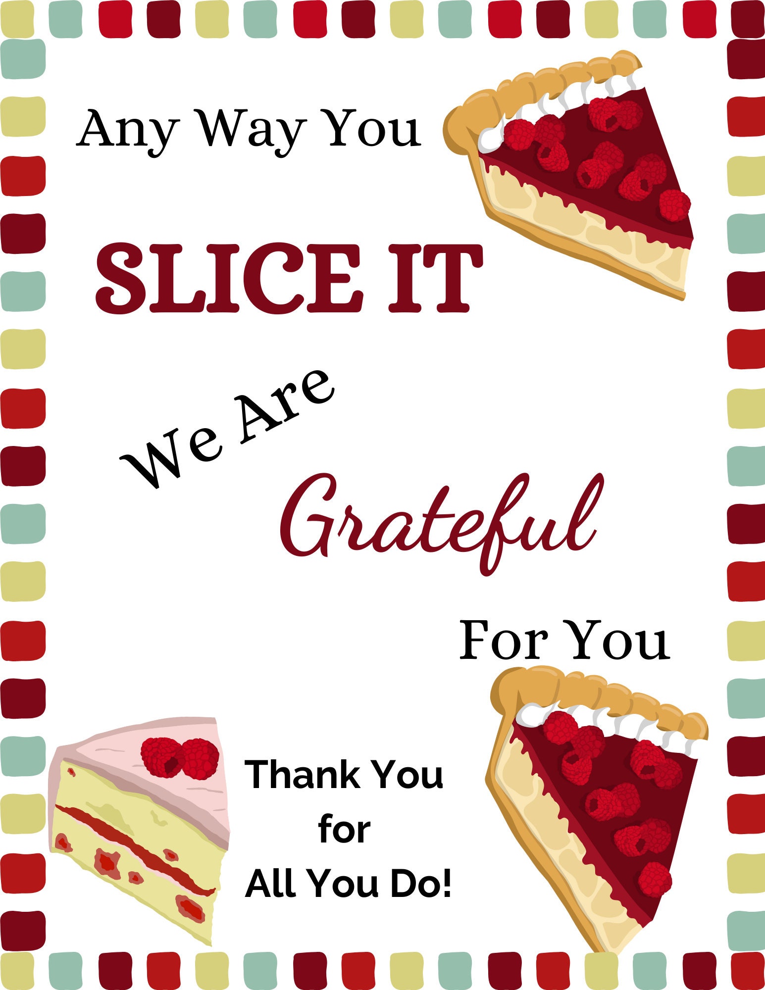 Appreciation Printable, Teacher Appreciation Table Sign, Nurse, Staff ...