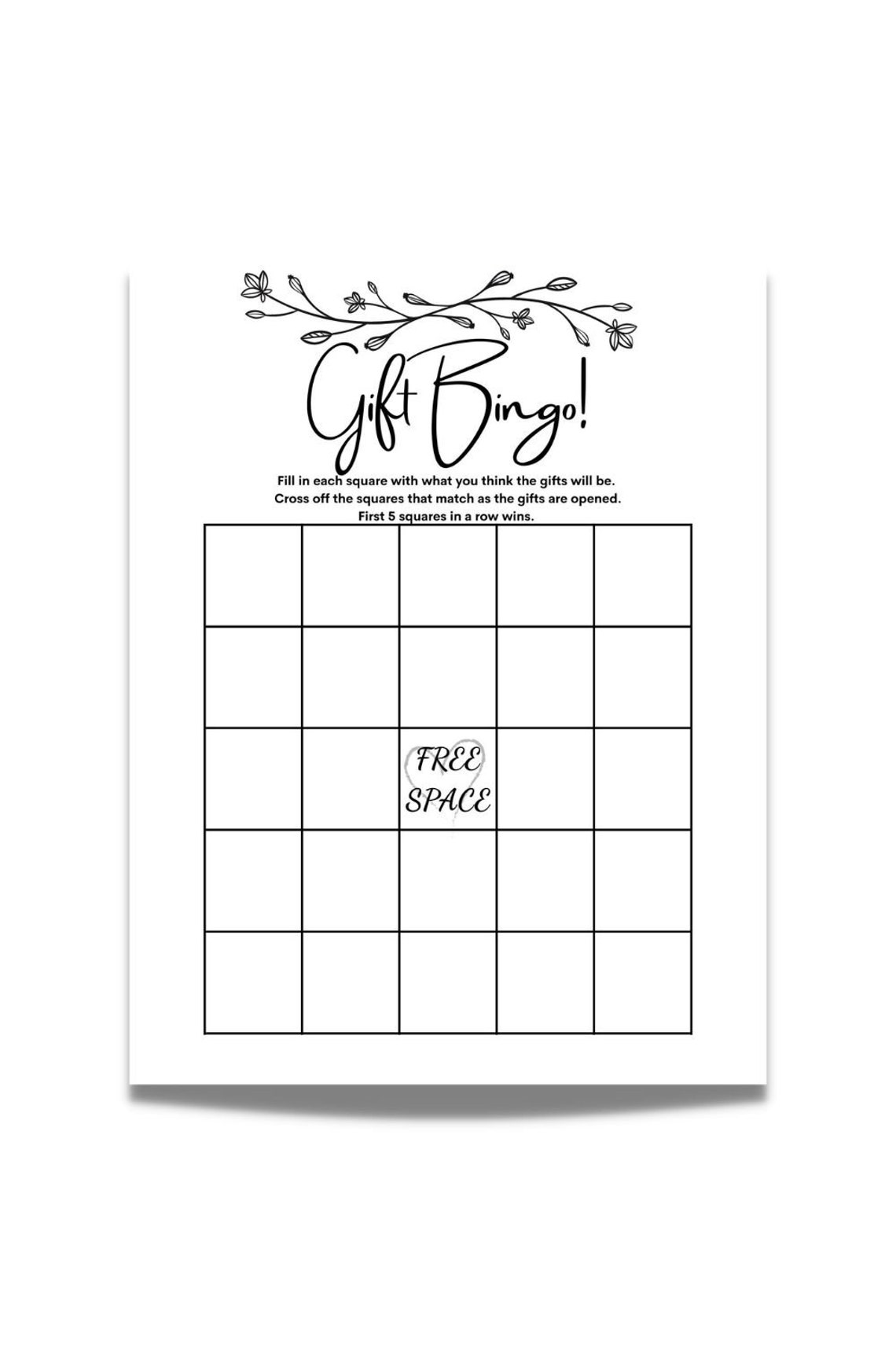 Minimalist Baby Shower Bingo Bingo Cards Baby Shower Games Etsy