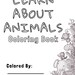 Animal Coloring Book, Learn About Animals for Toddlers, Home School ...