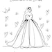 Wedding Activities for Kids, Decorate the Dress - Coloring Page for ...