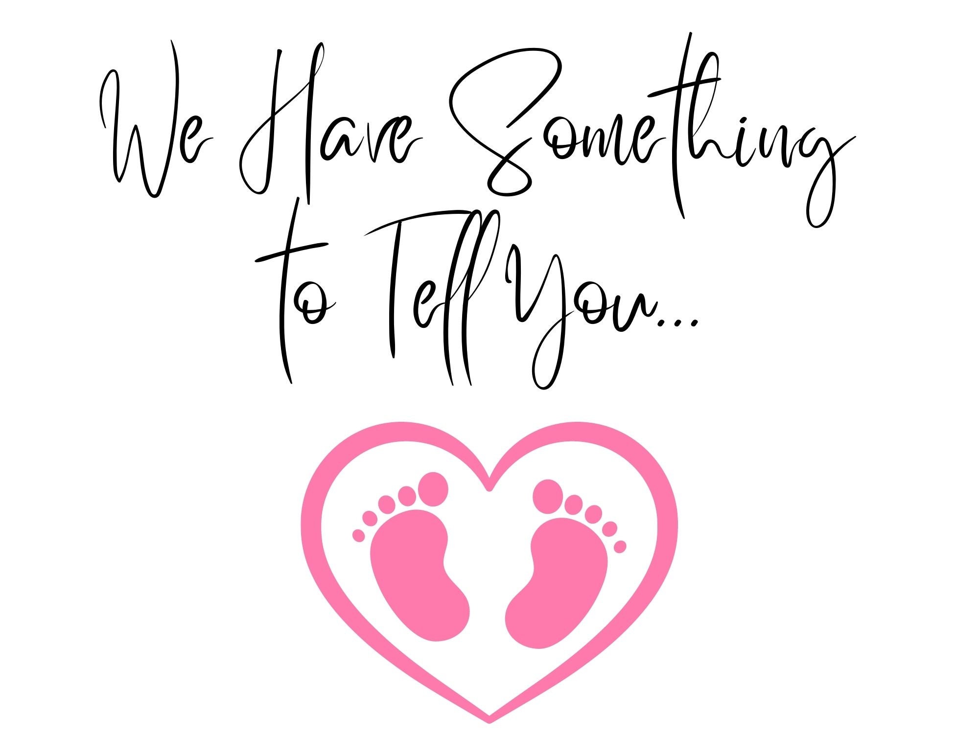 Printable Guess What Surprise Pregnancy Announcement, Baby Announcement ...