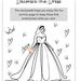 Wedding Activities for Kids, Decorate the Dress - Coloring Page for ...