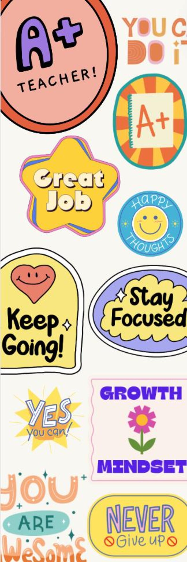 Teacher Appreciation Printable Bookmark Set of 5 - Etsy