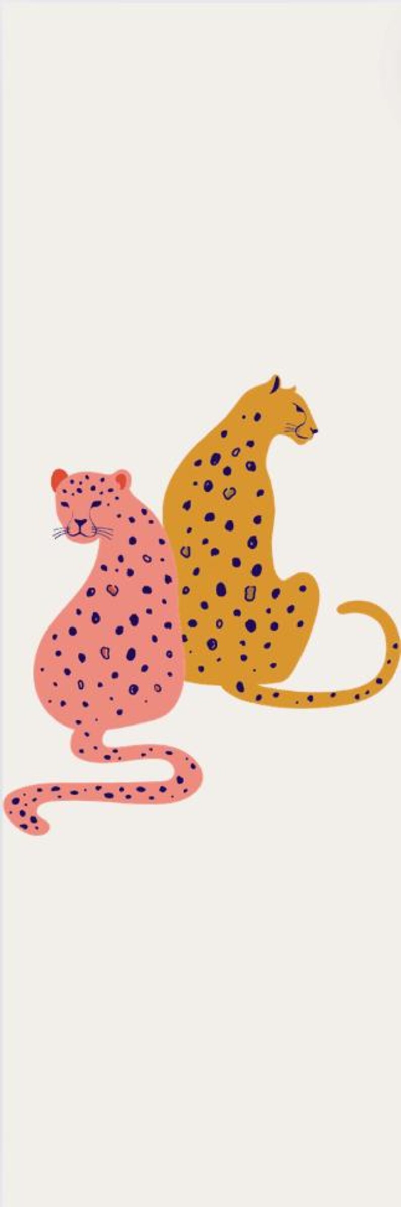 Cheetah Printable Bookmark Set of 5 - Etsy