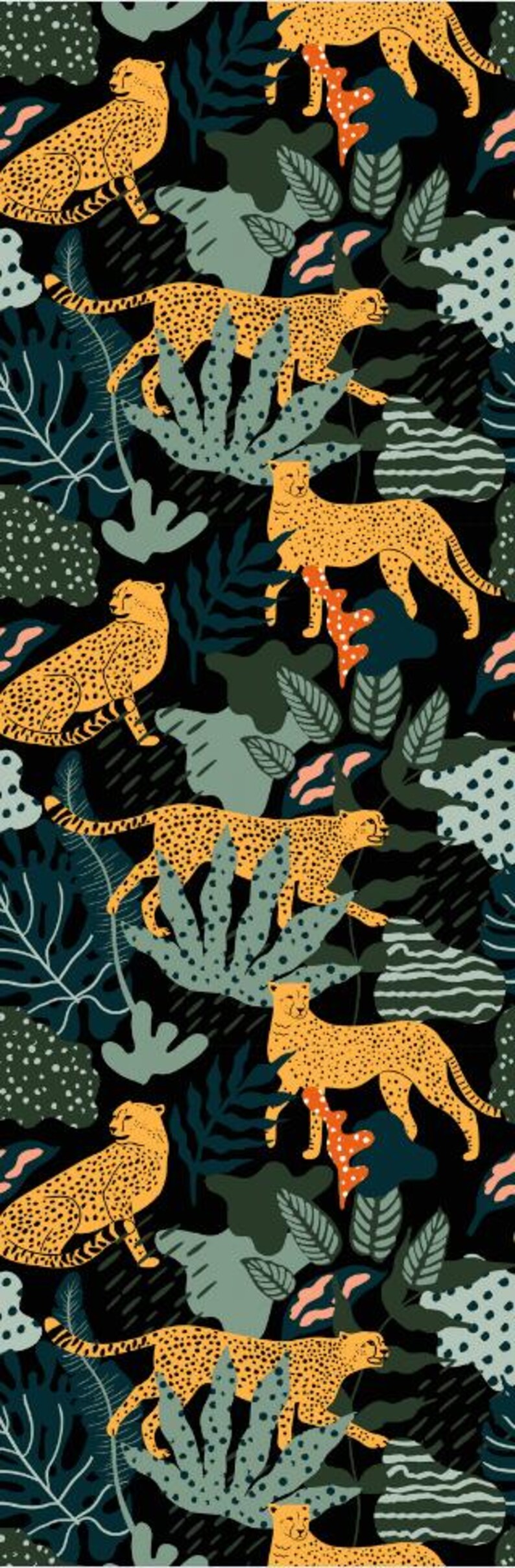 Cheetah Printable Bookmark Set of 5 - Etsy