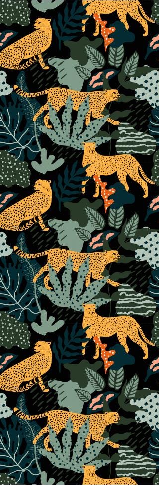 Cheetah Printable Bookmark Set of 5 - Etsy