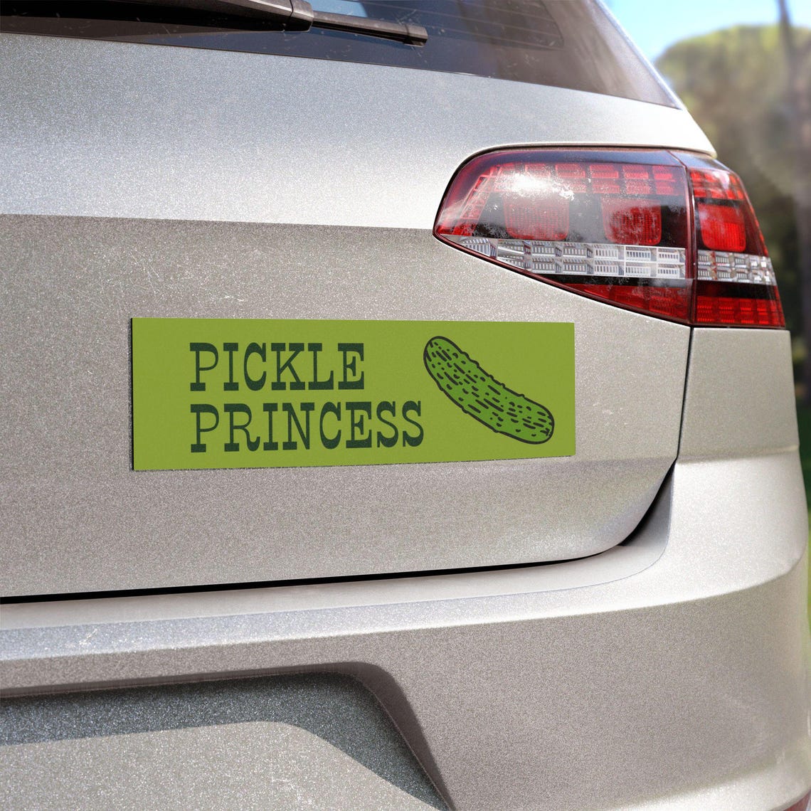 Pickle Princess Bumper Sticker Magnet, Pickle Lover, Bumper Magnet, for ...