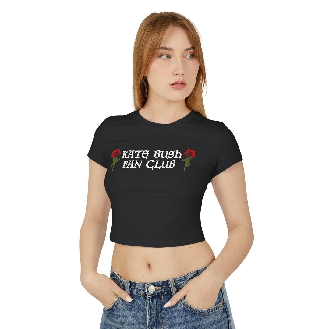 Kate Bush Fan Club Baby Tee, Crop Top, Graphic Top, Gift for Her, Y2K ...