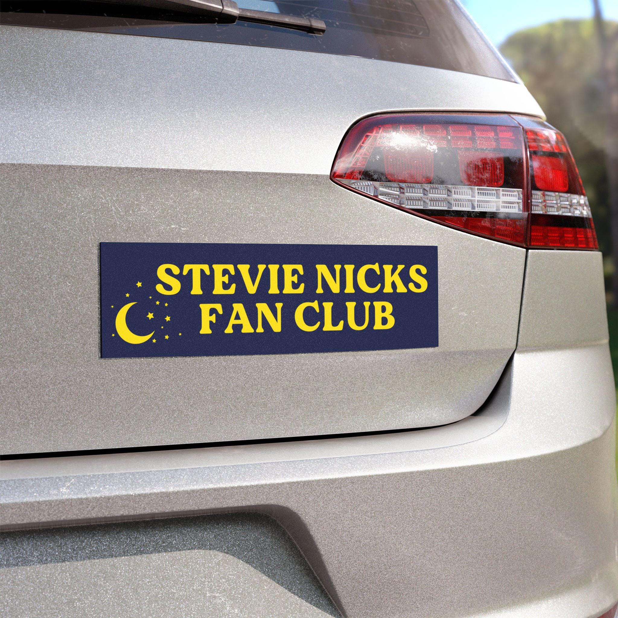 Stevie Nicks Fan Club Bumper Sticker Magnet, Funny Retro Music Lover ...