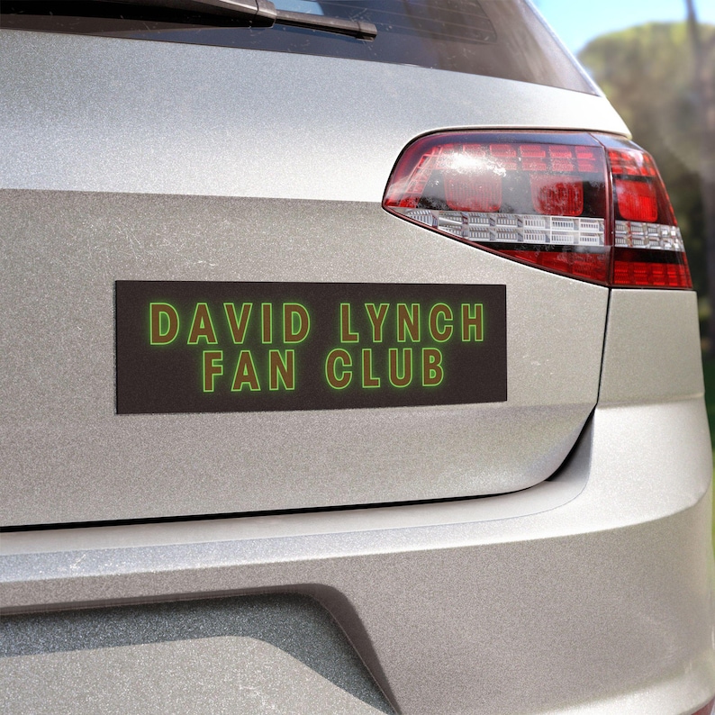 David Lynch Fan Club Bumper Sticker Magnet, Film Fan Gift, Horror Movie ...