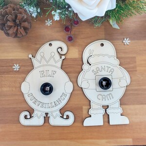DIY Santa and Elf Camera Ornament Blanks - Etsy