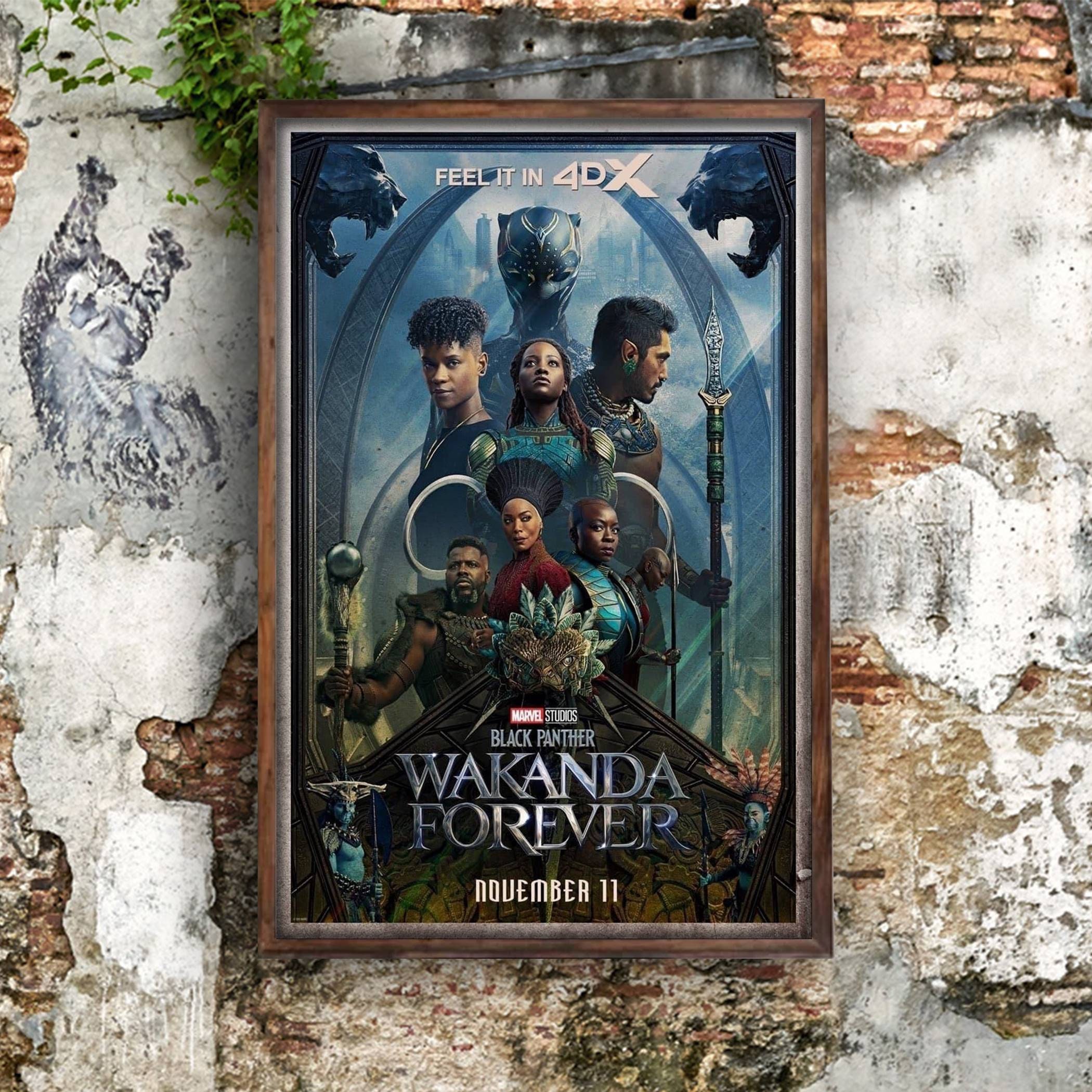 Black Panther Wakanda Forever Poster Black Panther 2 Poster Black ...