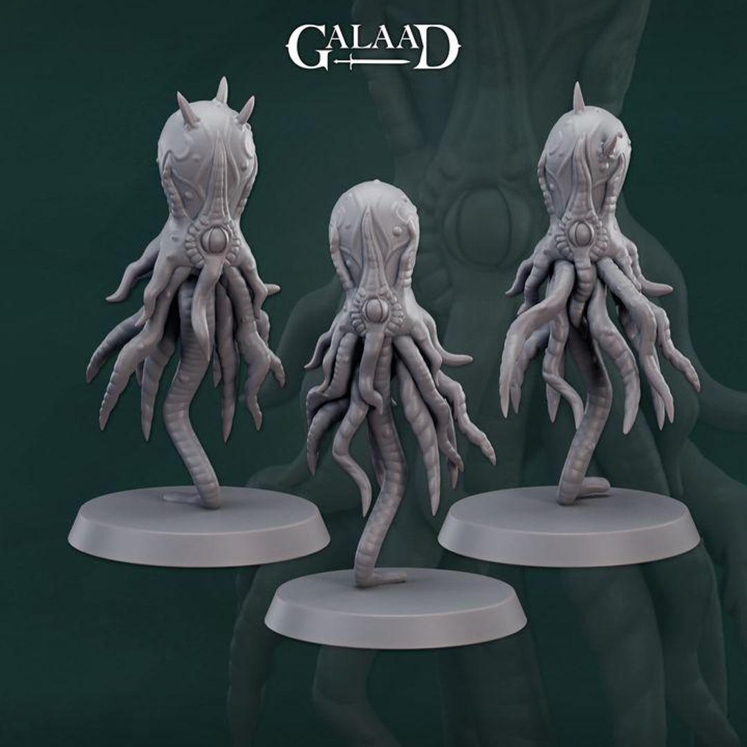 Octopus (3 Models) | 32 Mm Scale | Tabletop | Unpainted Miniature | Dnd ...