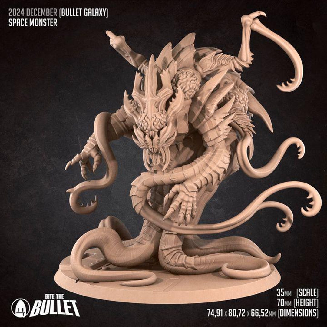 Space Monster | 35 Mm Scale | Tabletop | Unpainted Miniature | Dnd ...