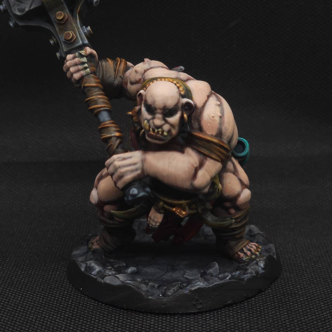 Dungeon Gatekeeper Ogre 32 Mm Scale Tabletop Painted Miniature Dnd ...