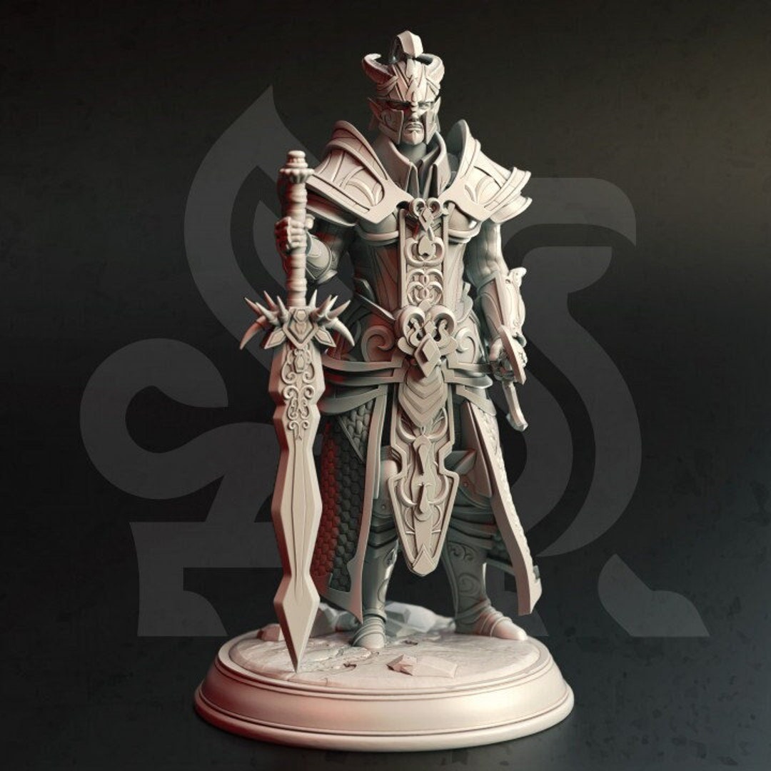 High Elven Warrior King - Valius Hanar | 32 Mm Scale | Tabletop ...