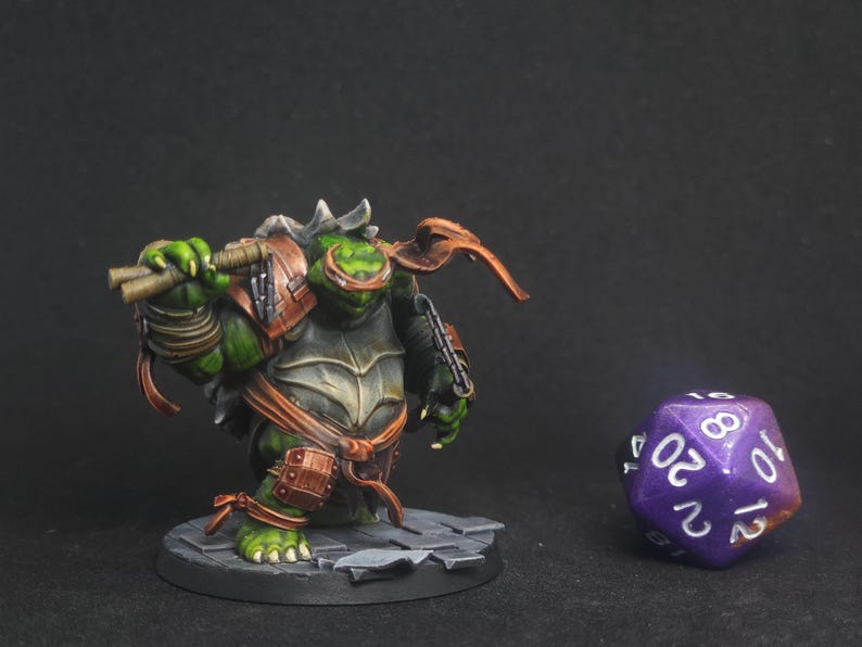 Ninja Tortles ( 4 Models) |35 Mm Scale | Tabletop | Painted Miniature ...