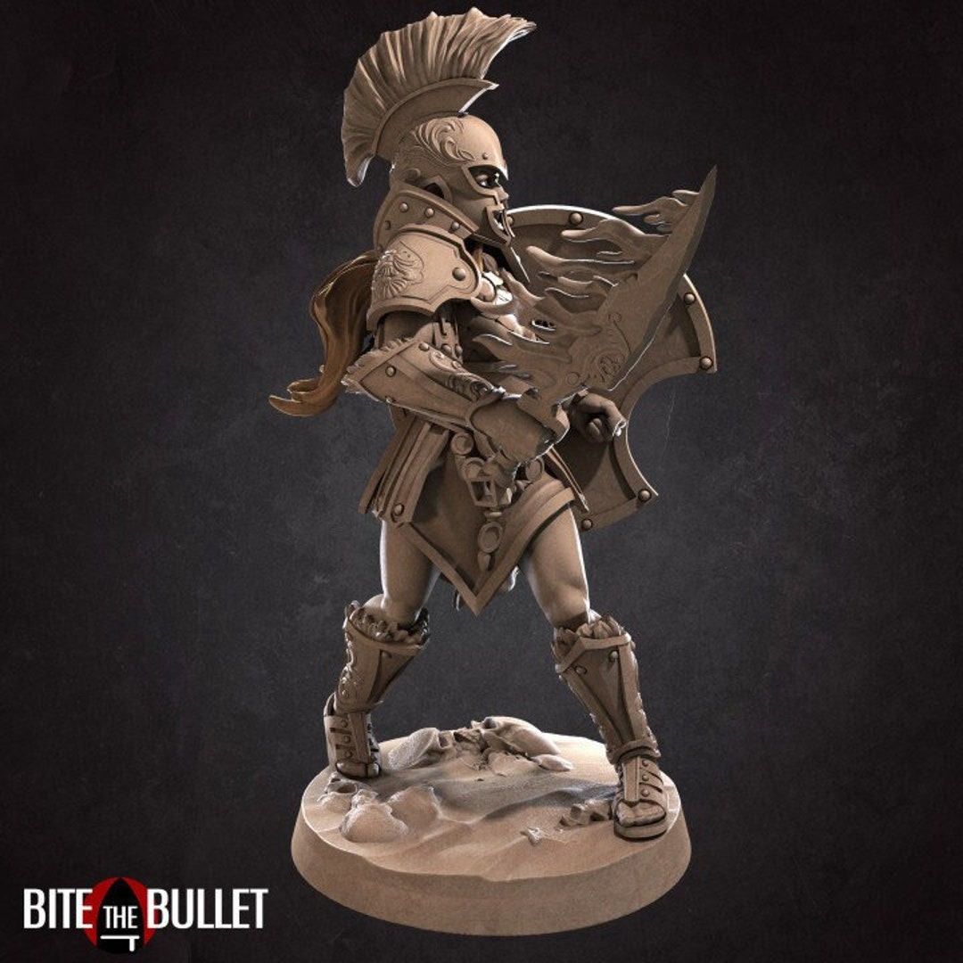 Adara, the Spartan | 35 Mm Scale | Tabletop | Unpainted Miniature | Dnd ...