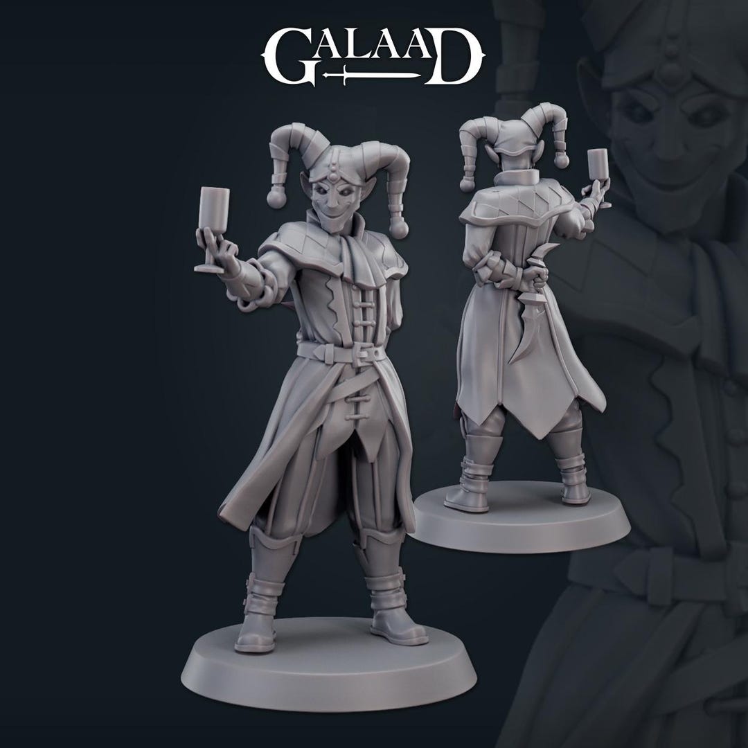Jester 1 | 32 Mm Scale | Tabletop | Unpainted Miniature | Dnd ...
