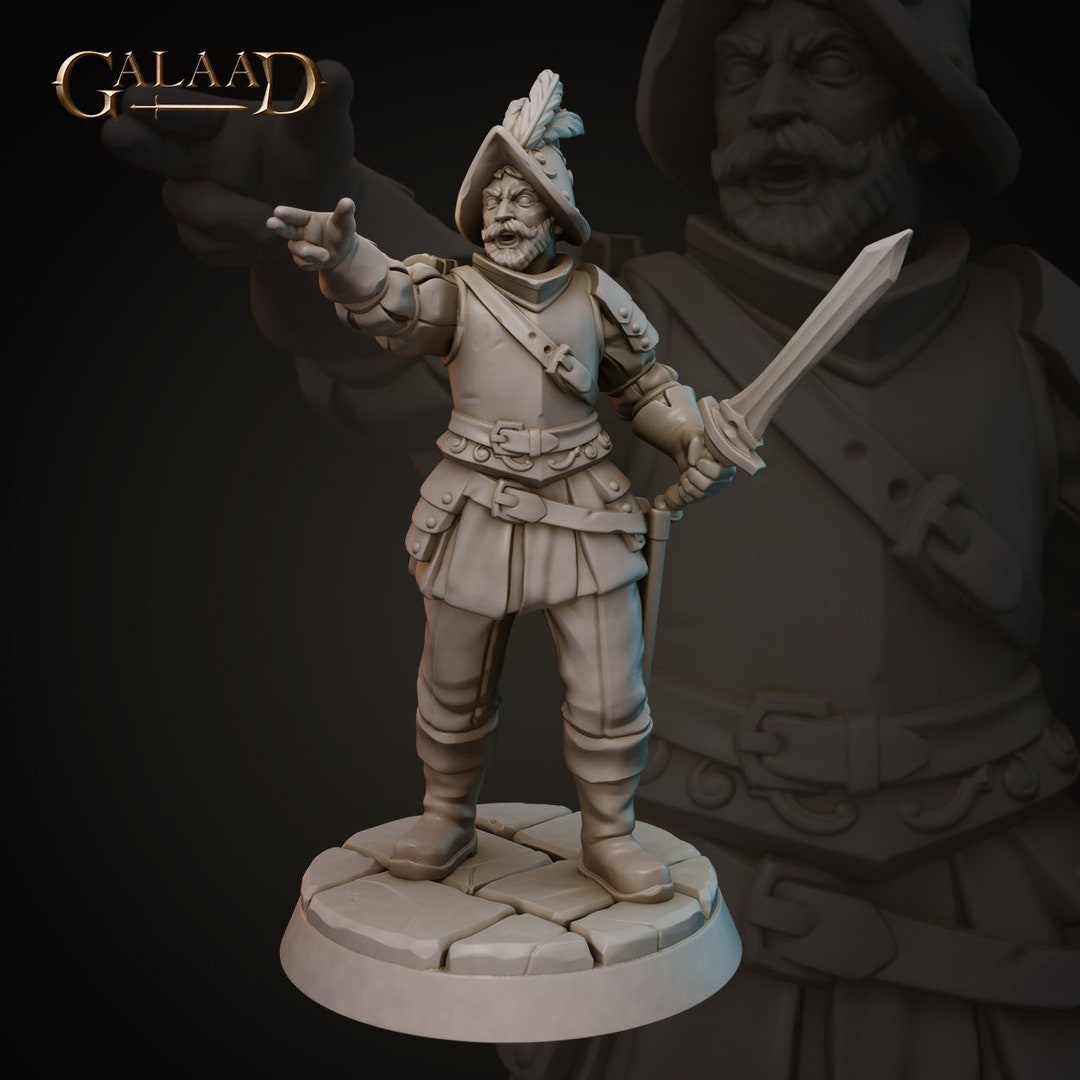 Conquistador 1 | 32 Mm Scale | Tabletop | Unpainted Miniature | Dnd ...