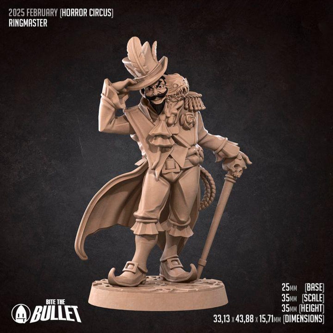 Ringmaster | 35 Mm Scale | Tabletop | Unpainted Miniature | Dnd ...