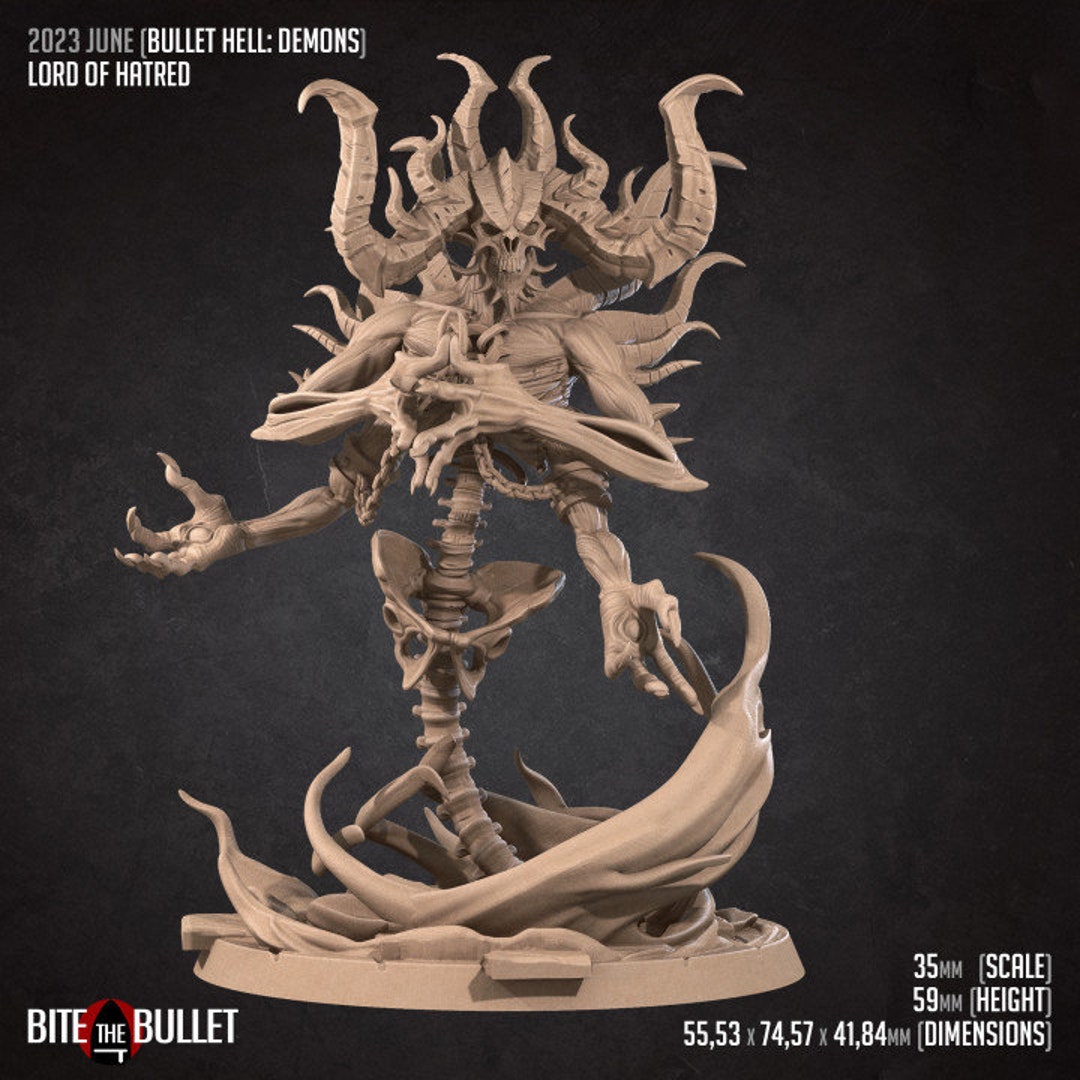 Lord of Hatred | 35 Mm Scale | Tabletop | Unpainted Miniature | Dnd ...