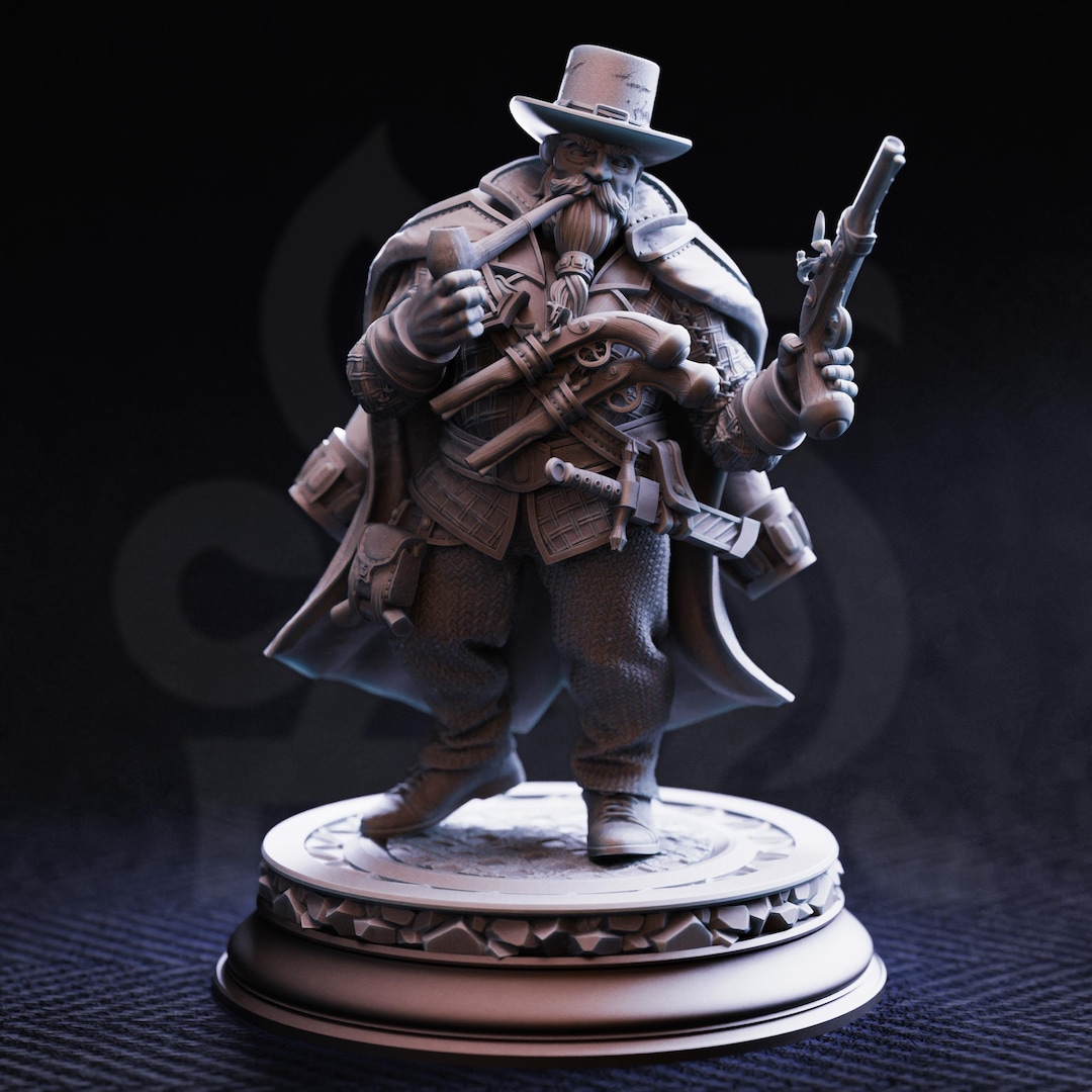 Torgrik “tall Hat” – Dwarven Gunslinging Gangster |32 Mm Scale ...