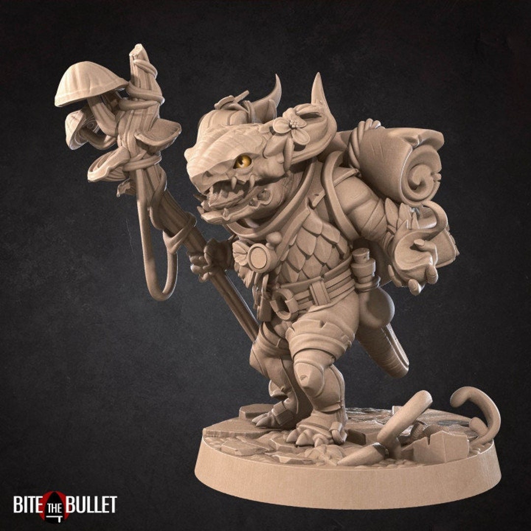 Kobold Druid | 32 Mm Scale | Tabletop | Unpainted Miniature | Dnd ...