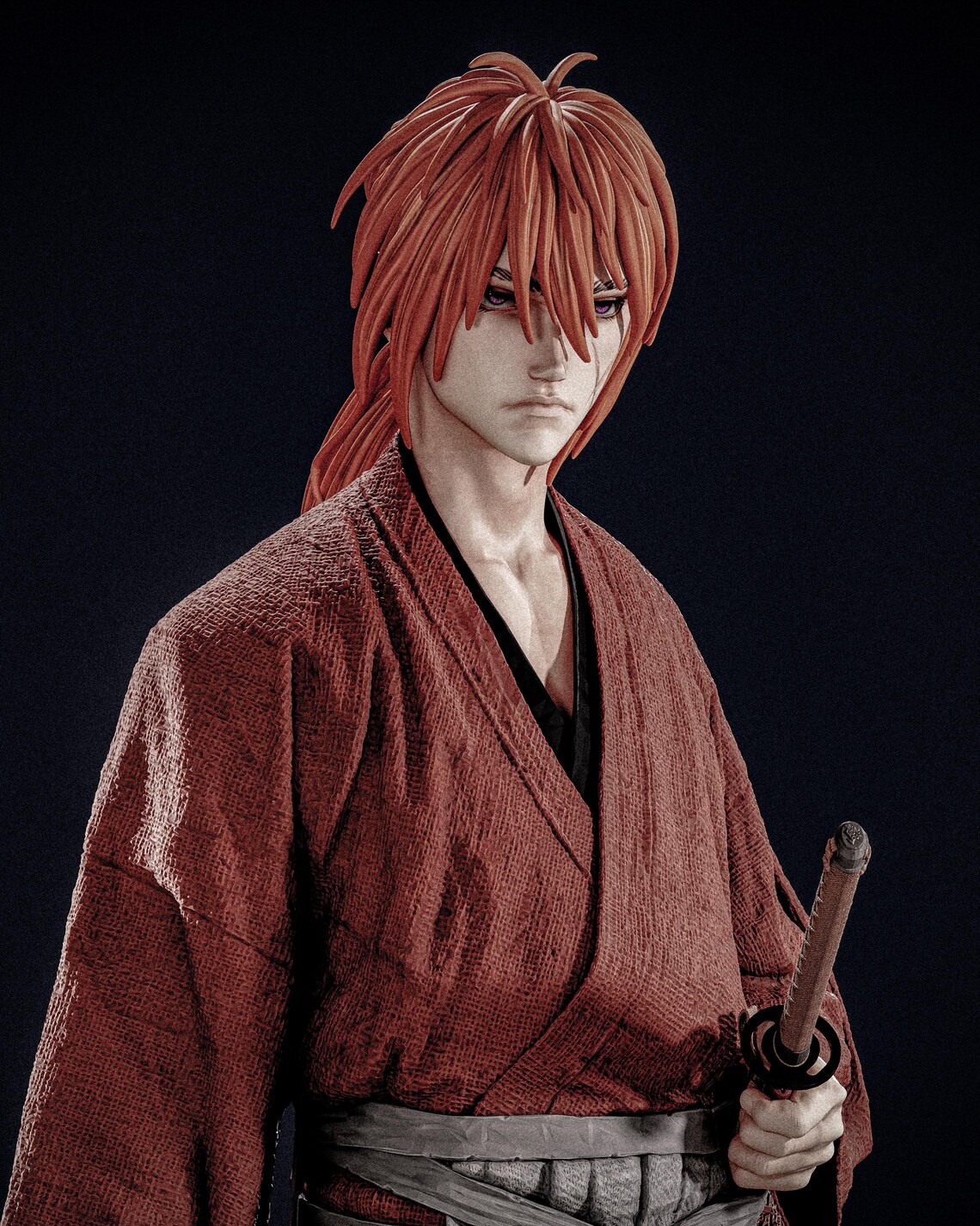 Kenshin Himura Statue |1/12 Scale| Unpainted| Unassembled Kit - Etsy