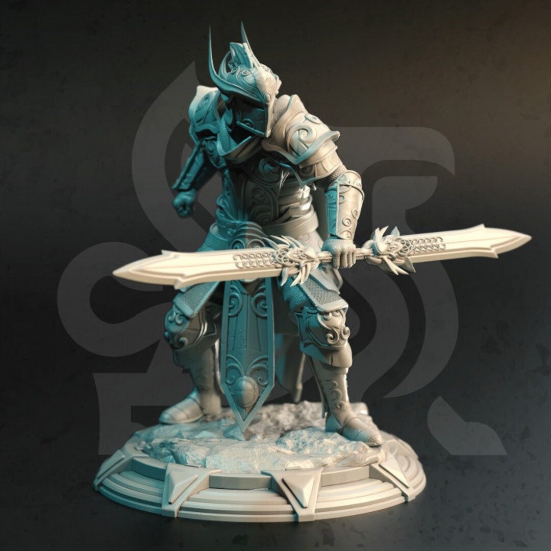 Male High Elven Vanguard |32 Mm Scale | Tabletop | Unpainted Miniature ...