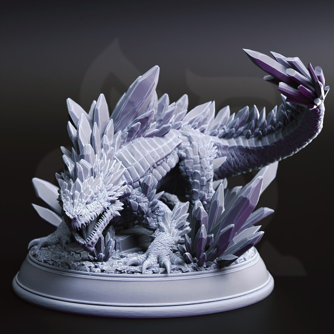 Salansi – Crystalline Lizard |32 Mm Scale | Tabletop | Unpainted ...